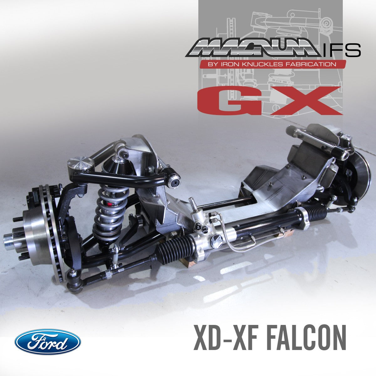 Magnum GX Coilover IFS Ford XD-XF – Magnum Suspension by Iron Knuckles Fab